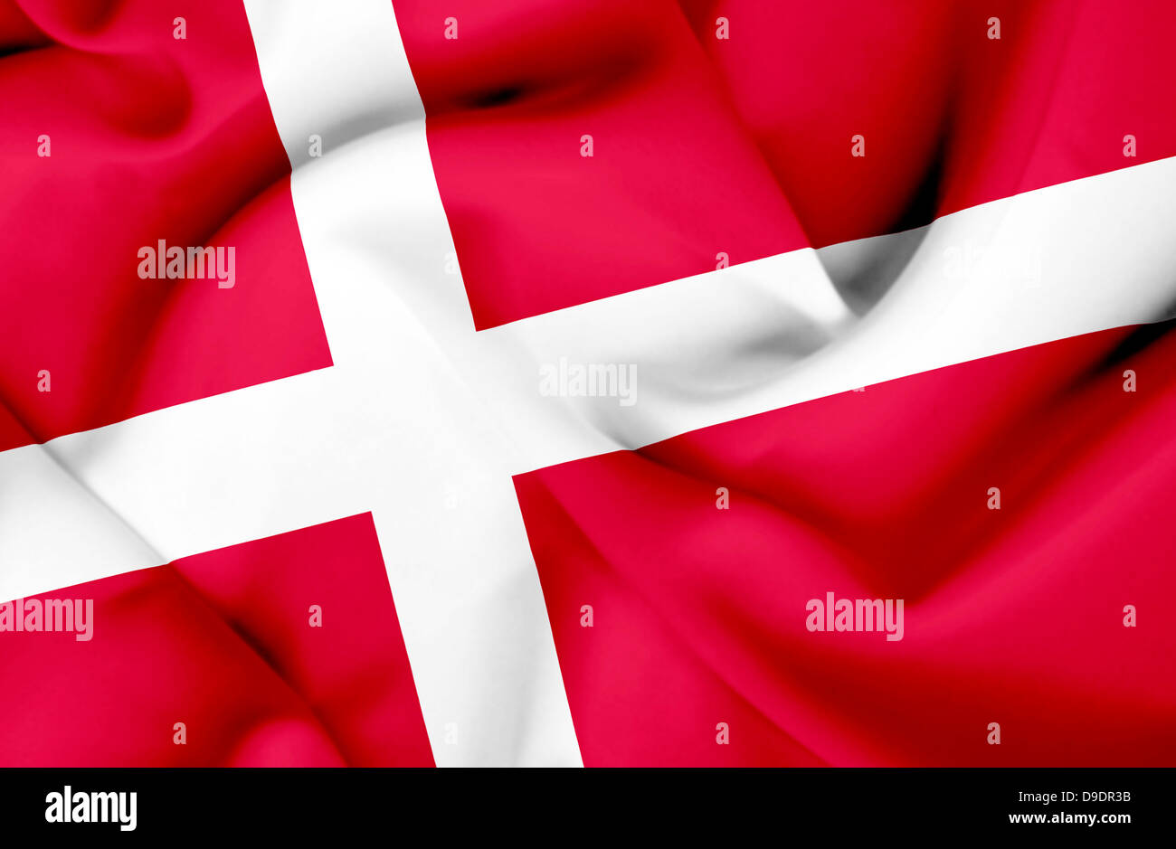 Denmark waving flag hi-res stock photography and images - Alamy