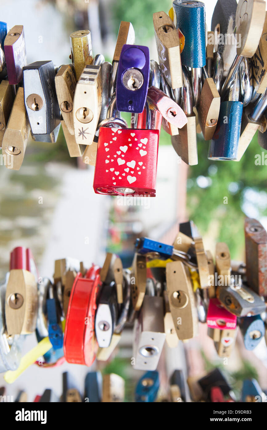 Padlocks, close up Stock Photo - Alamy