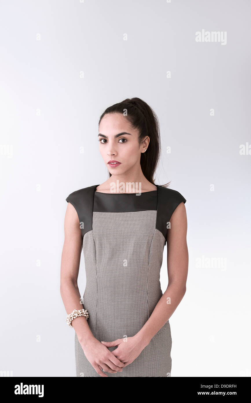 Grey color dress hi-res stock photography and images - Alamy