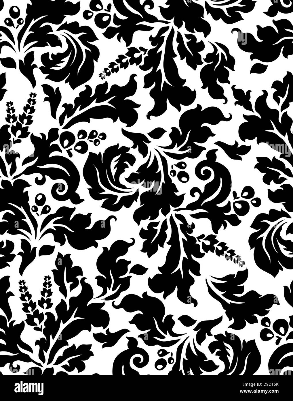 Damask textile pattern hi-res stock photography and images - Alamy