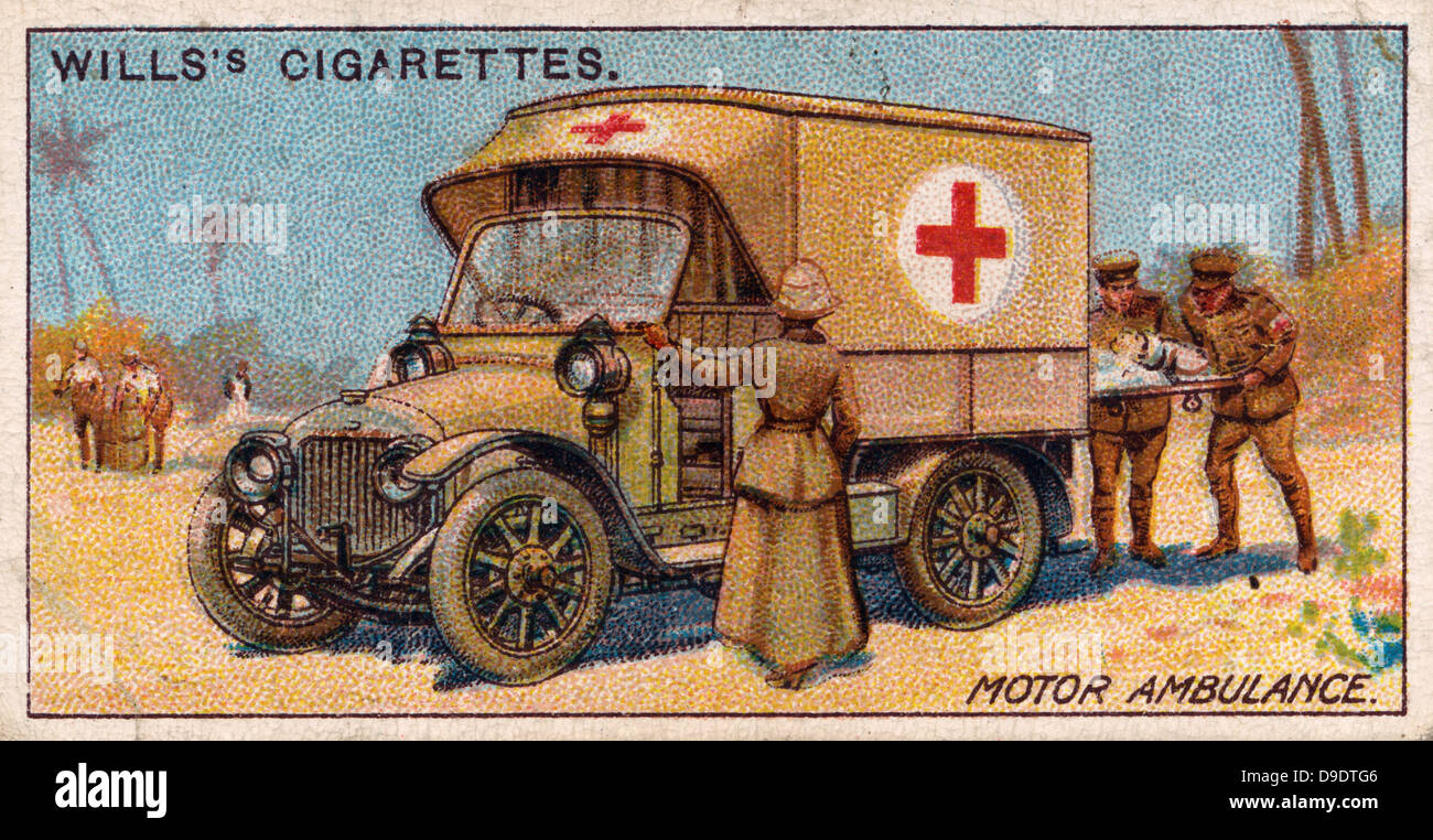 Military Motors series, 1916: Australian Motor Ambulance Stock Photo ...