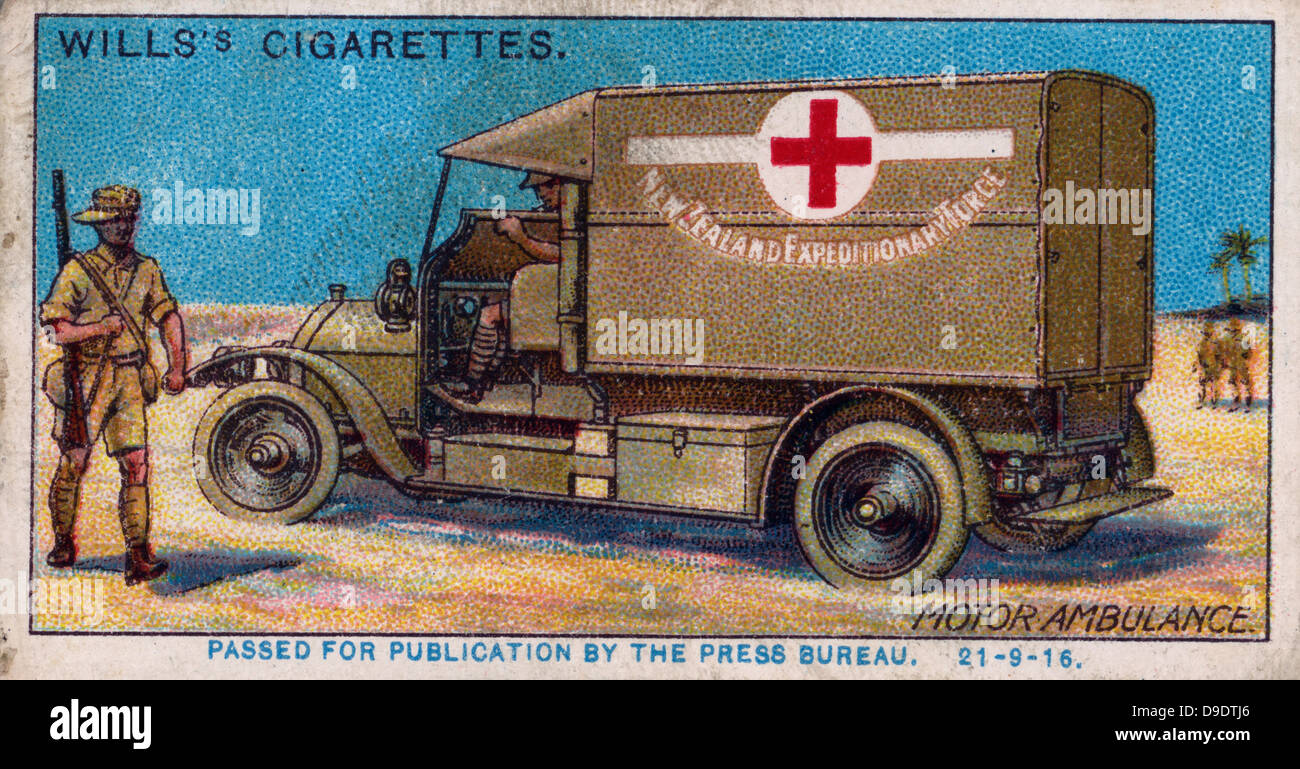Military Motors series, 1916: New Zealand Motor Ambulance Stock Photo ...