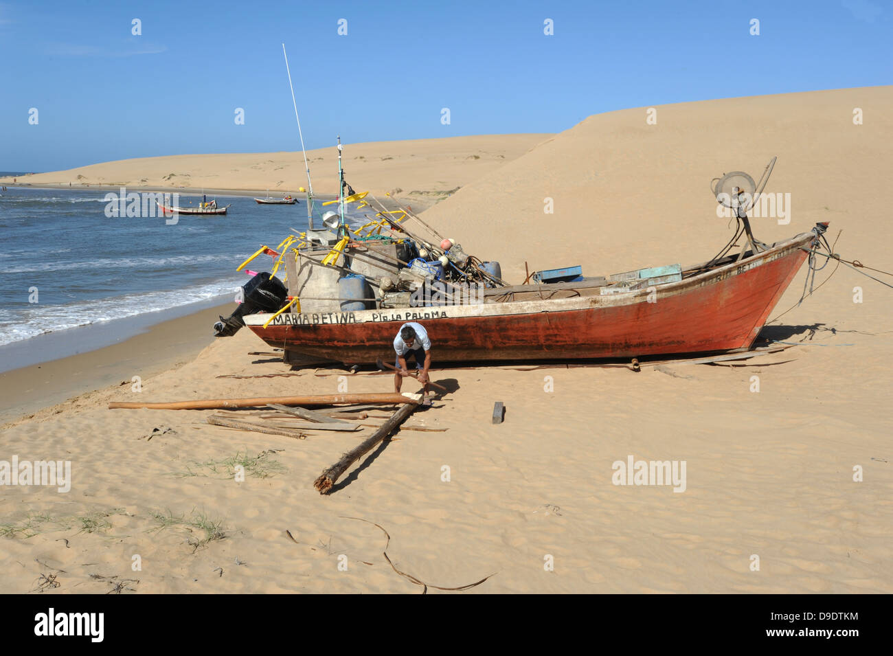 The beach of Barra de Valizas on Uruguay Stock Photo - Alamy