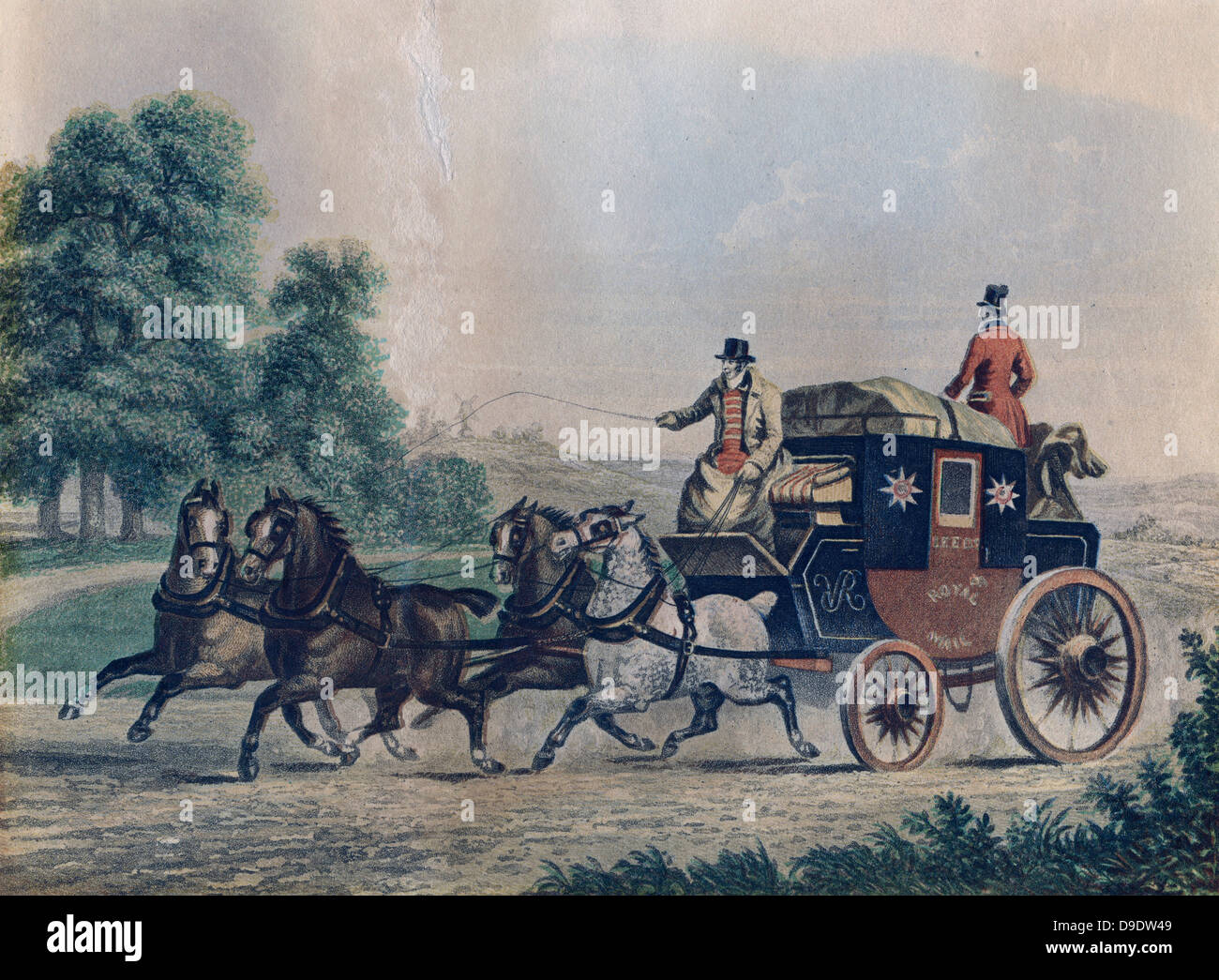 Victorian mail coach Stock Photo - Alamy