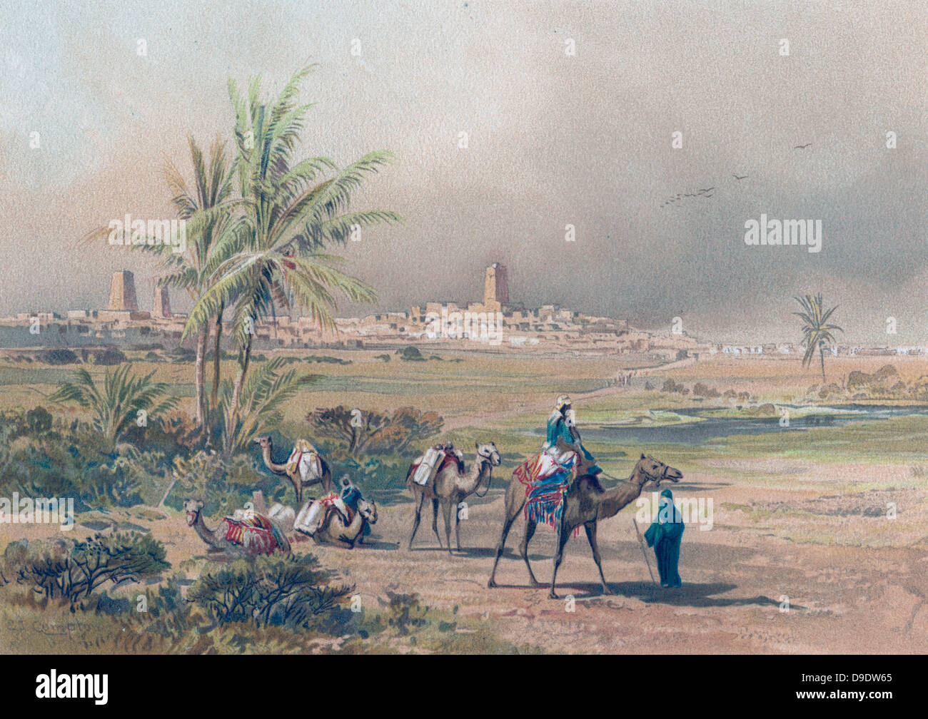 View of Timbuctoo (Timbuktu) in modern Malie, c1850 Stock Photo - Alamy