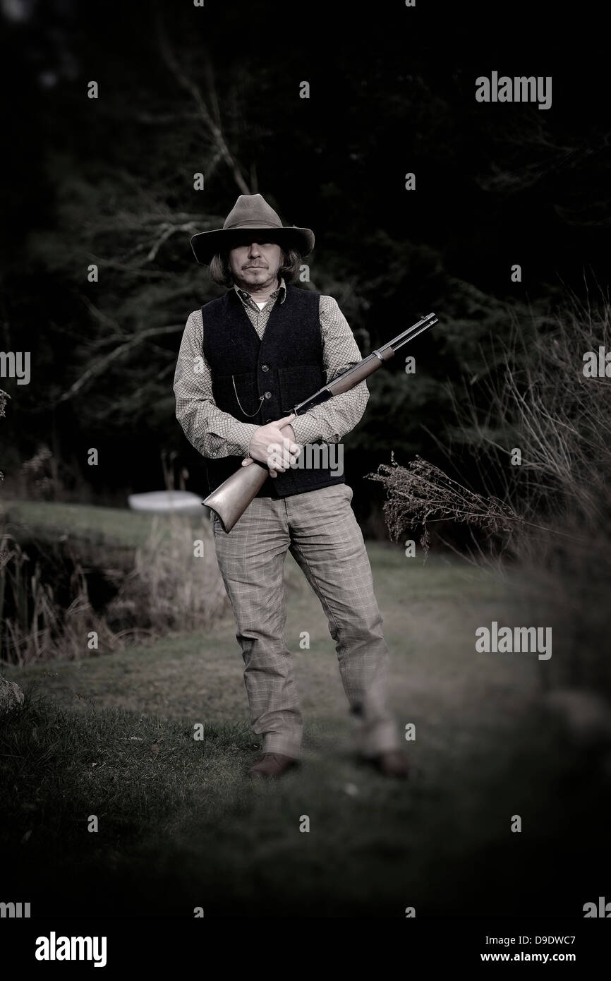 Full Length Man Gun High Resolution Stock Photography and Images - Alamy