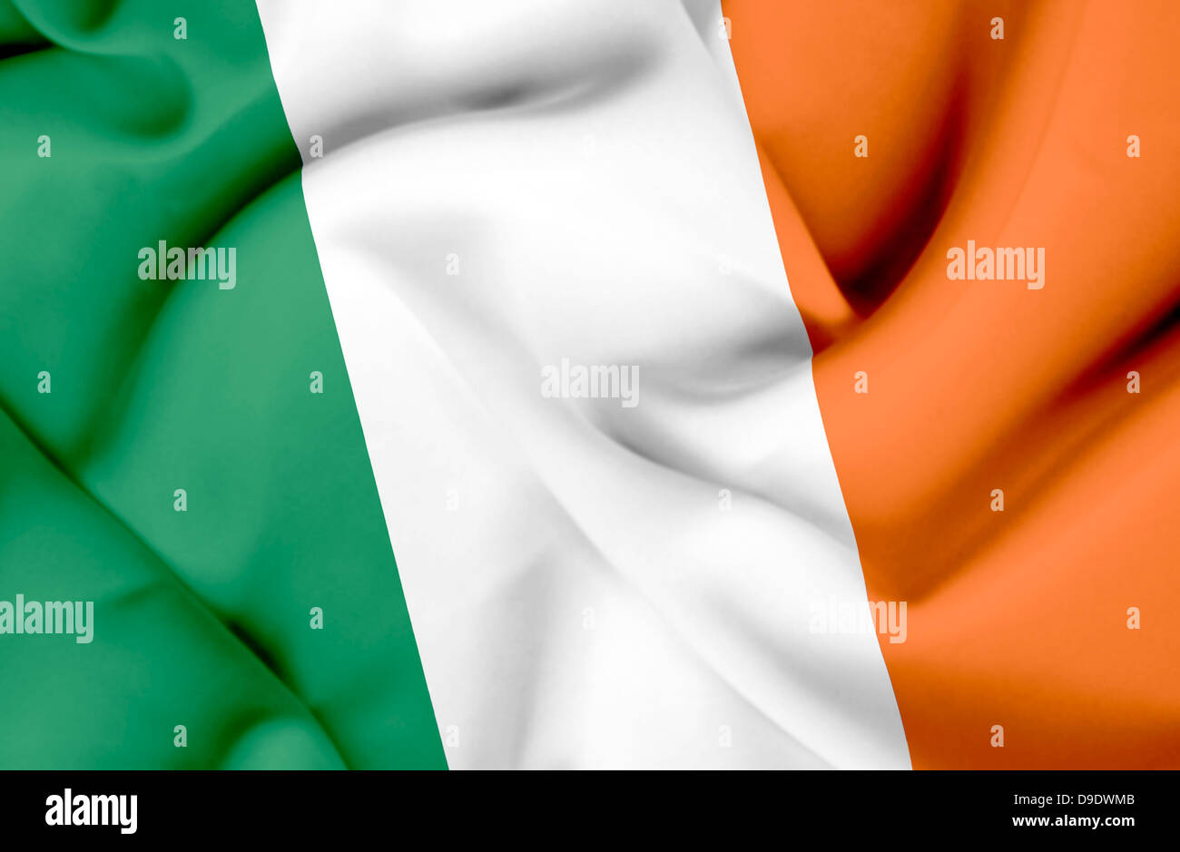 Ireland waving flag Stock Photo - Alamy
