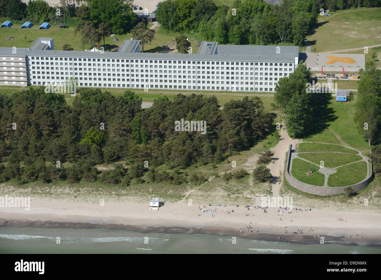 A view of the youth hostle in block 5 of the listed building complex ...