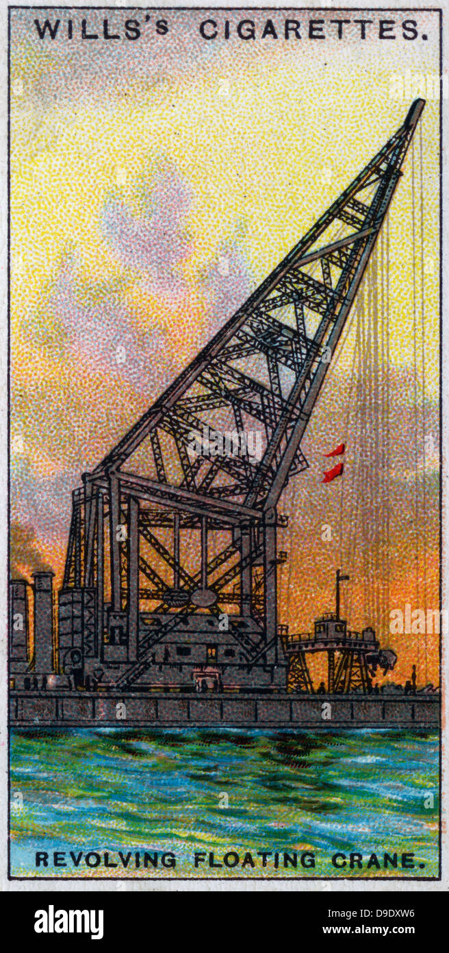 Engineering Wonders, 1927: Steam-powered Revolving Floating Crane ...