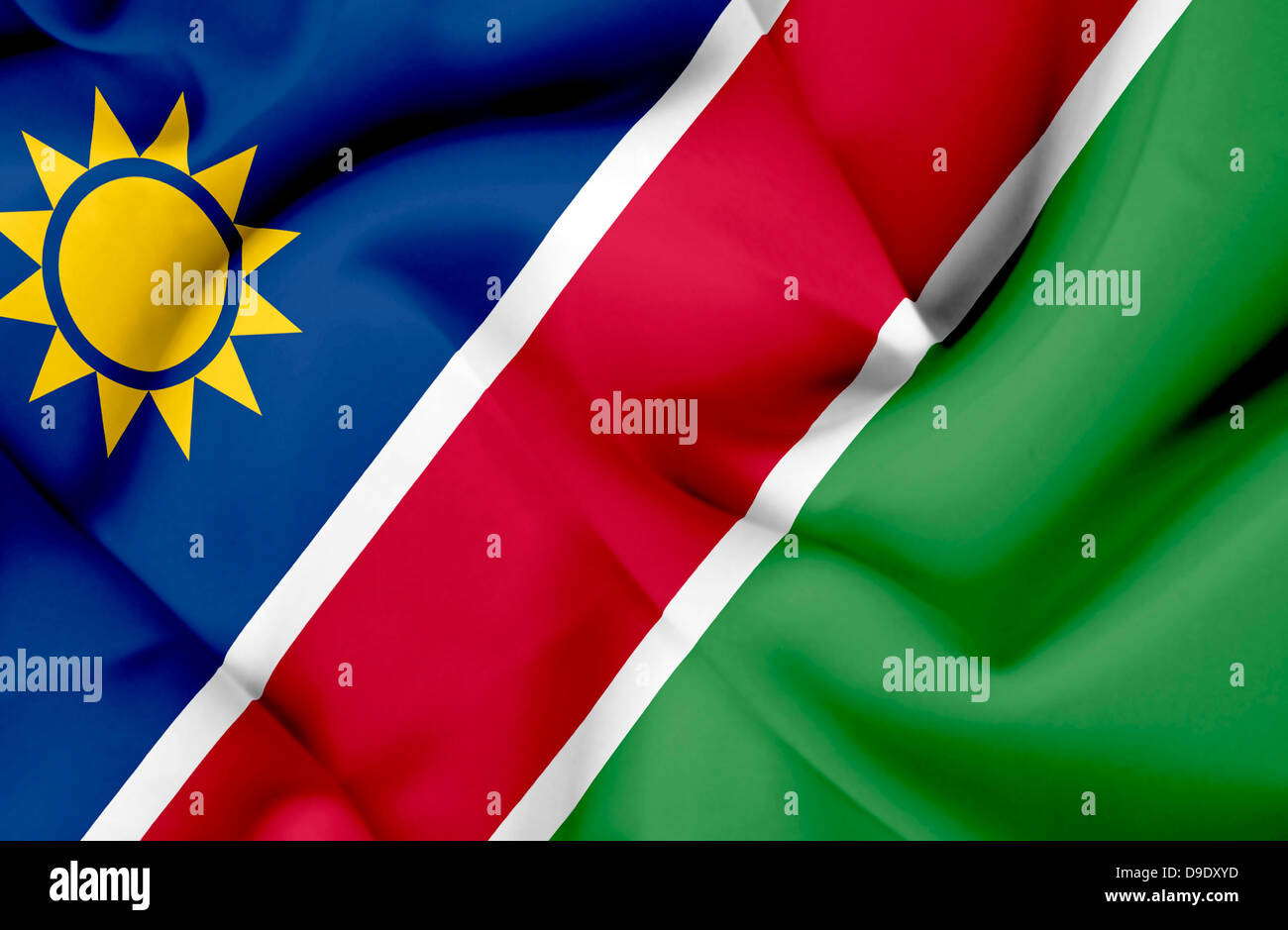 Namibia waving flag hi-res stock photography and images - Alamy