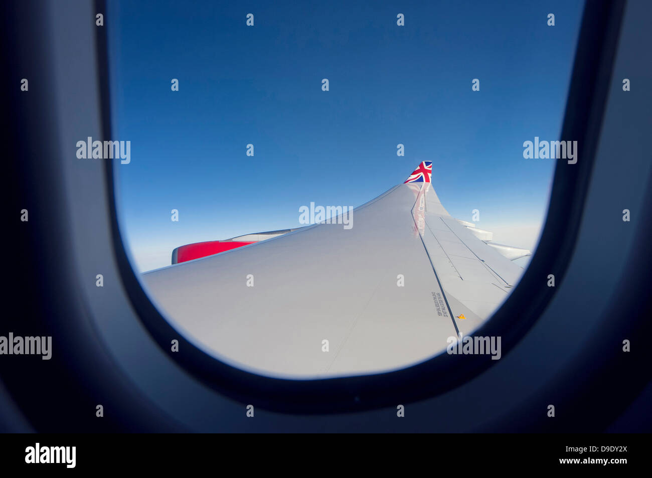 View from an airplane flight Stock Photo - Alamy