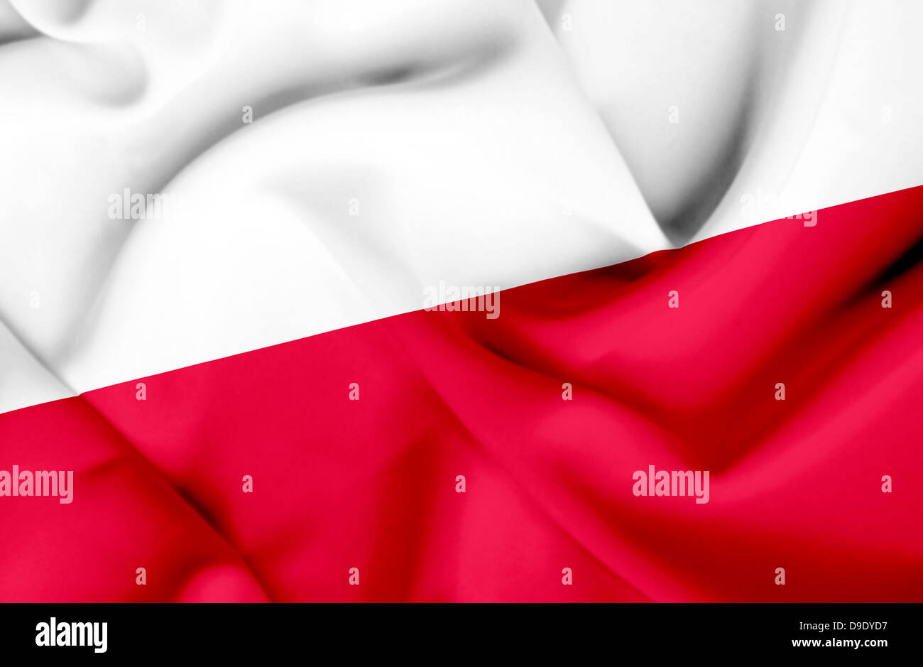 Poland waving flag Stock Photo - Alamy