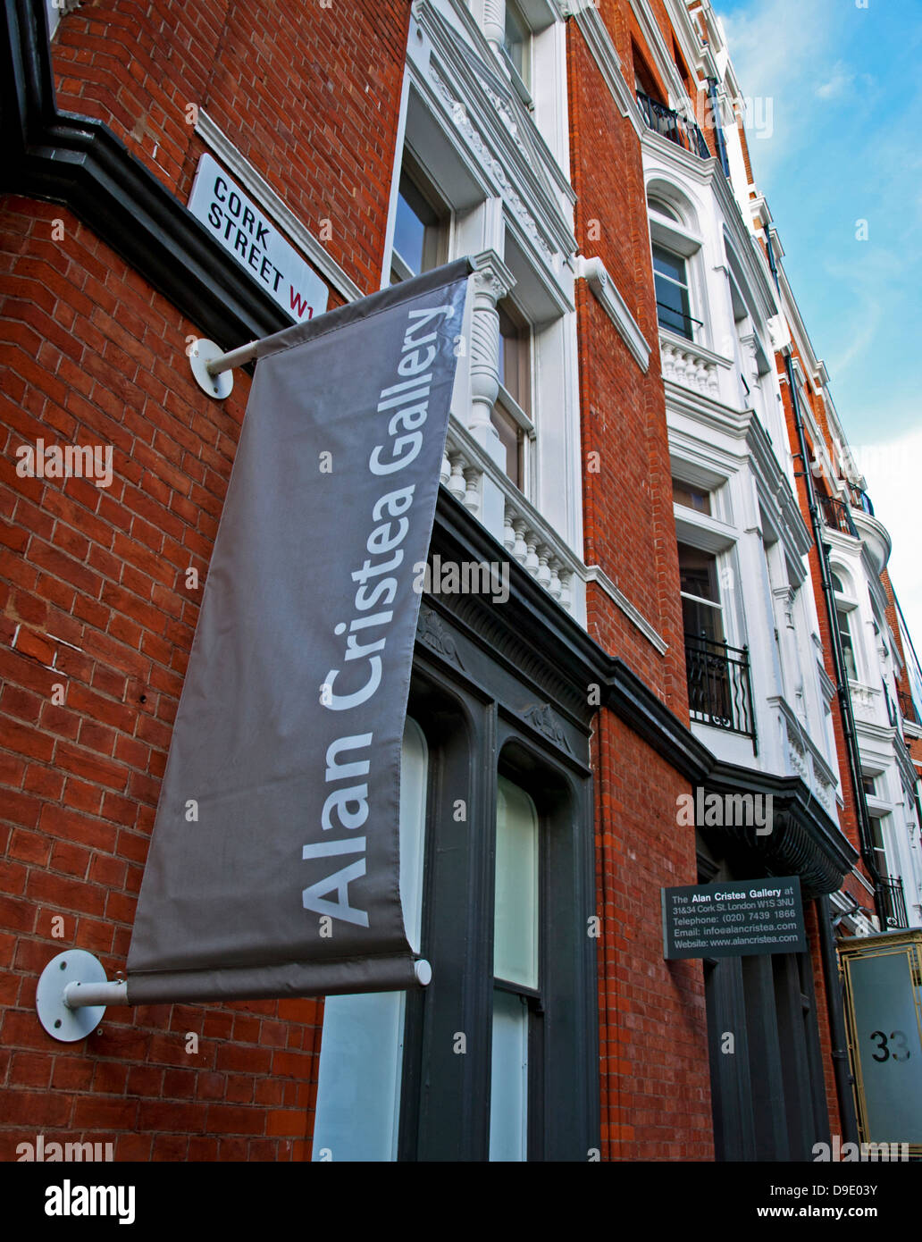 View of Cork Street, one of the most famous streets for art galleries ...