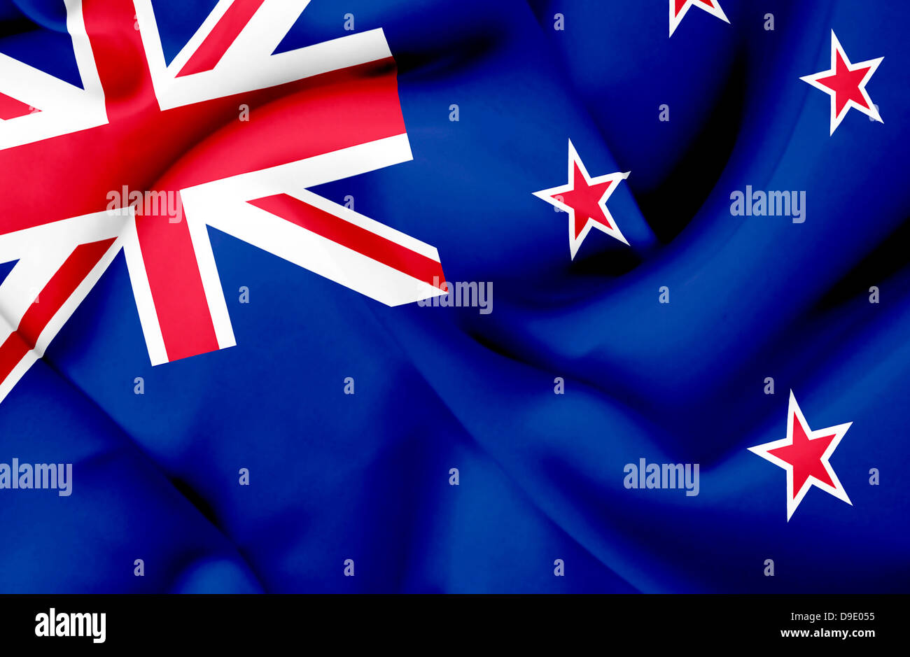 New zealand waving flag hi-res stock photography and images - Alamy