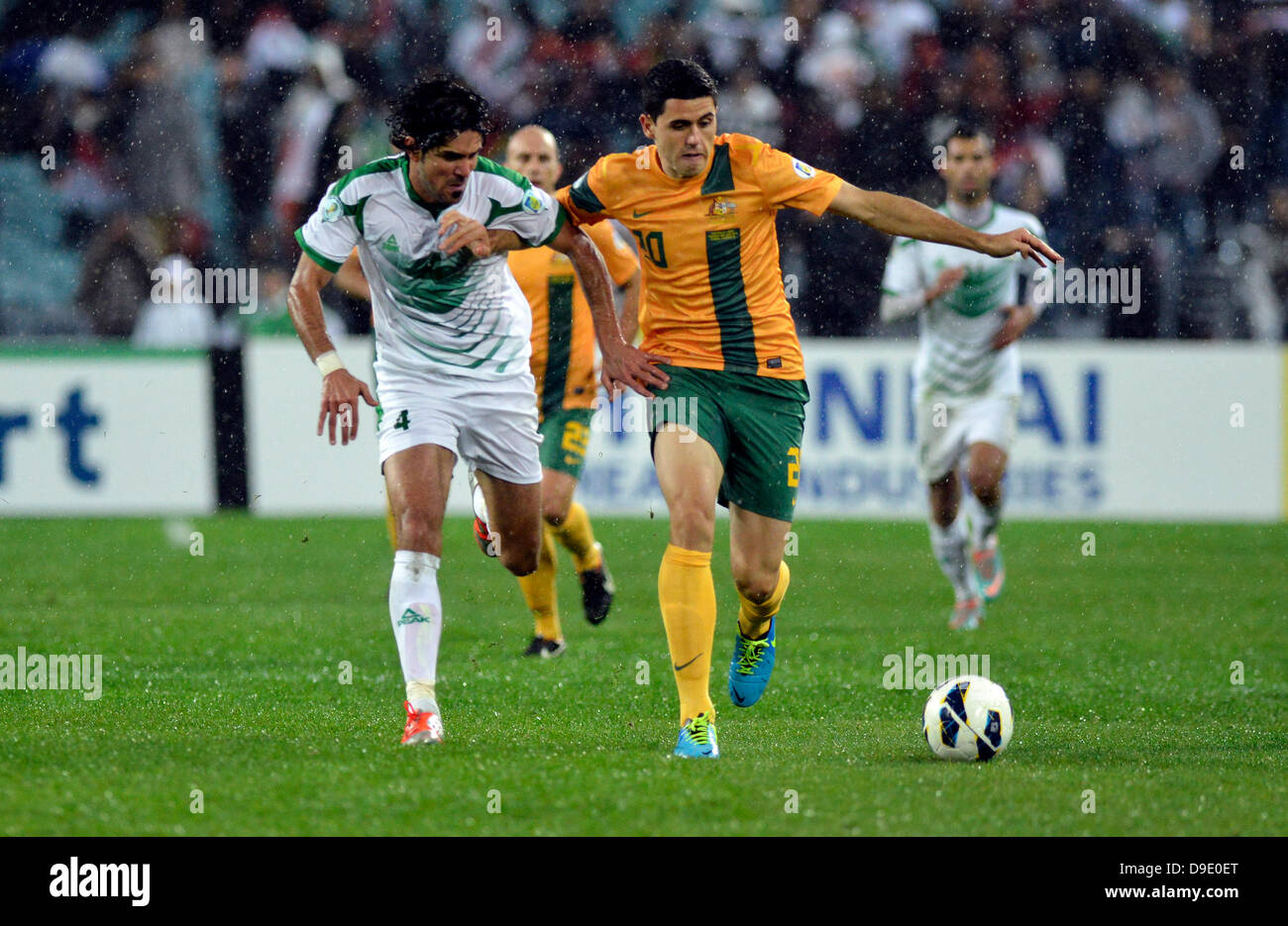 18.06.2013 Sydney, Australia. Socceroos forward Tomas Rogic in action ...