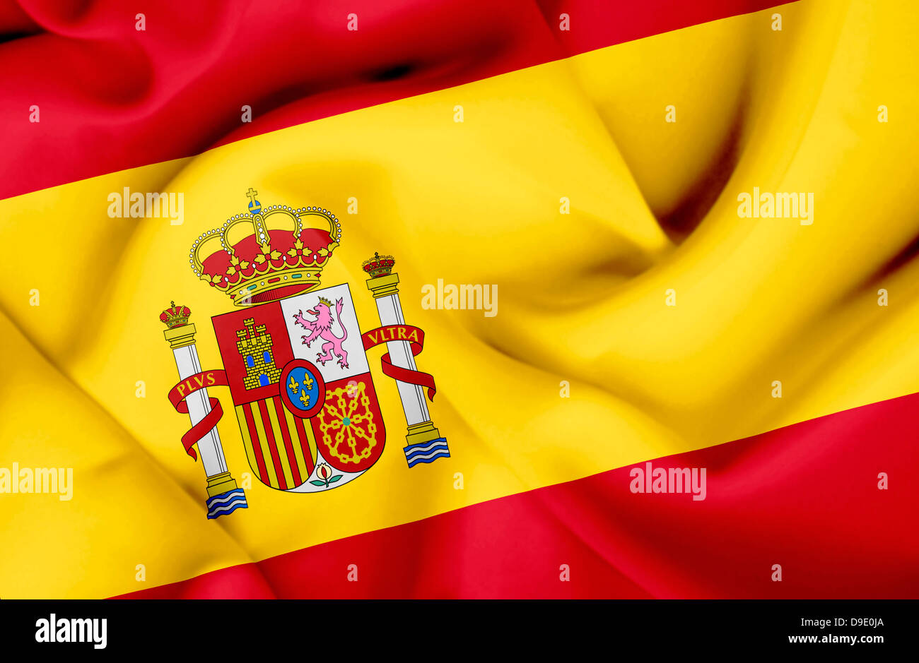 Spain waving flag Stock Photo - Alamy