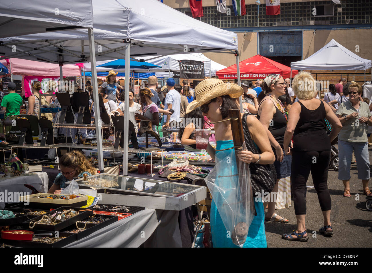 Thousands of shoppers and foodies arrive at the LIC Flea & Food in the ...