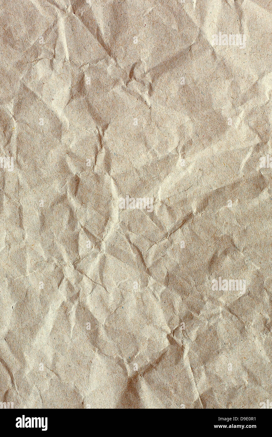 Texture of crumpled brown paper Stock Photo - Alamy