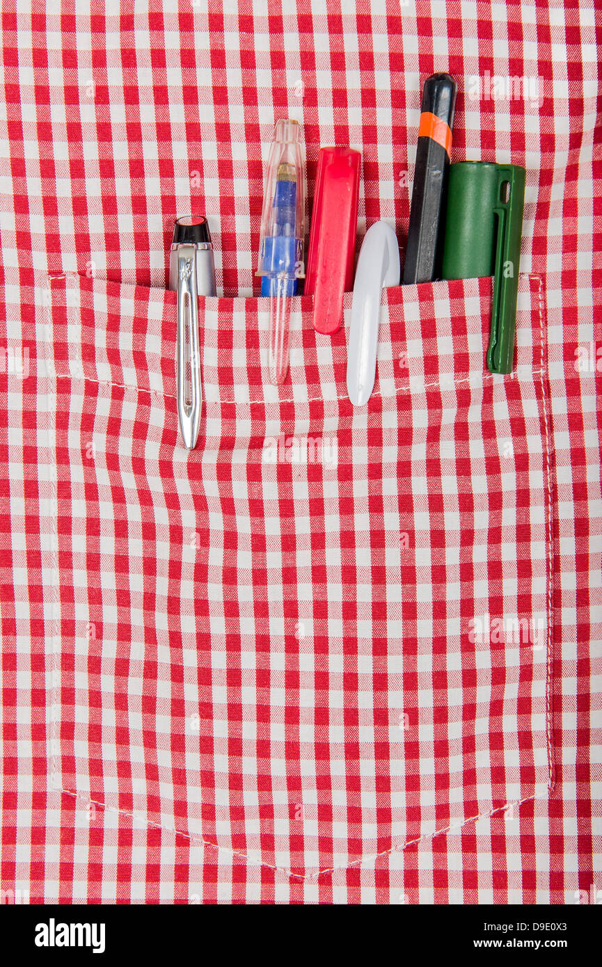 Shirt pocket pen school hi-res stock photography and images - Alamy