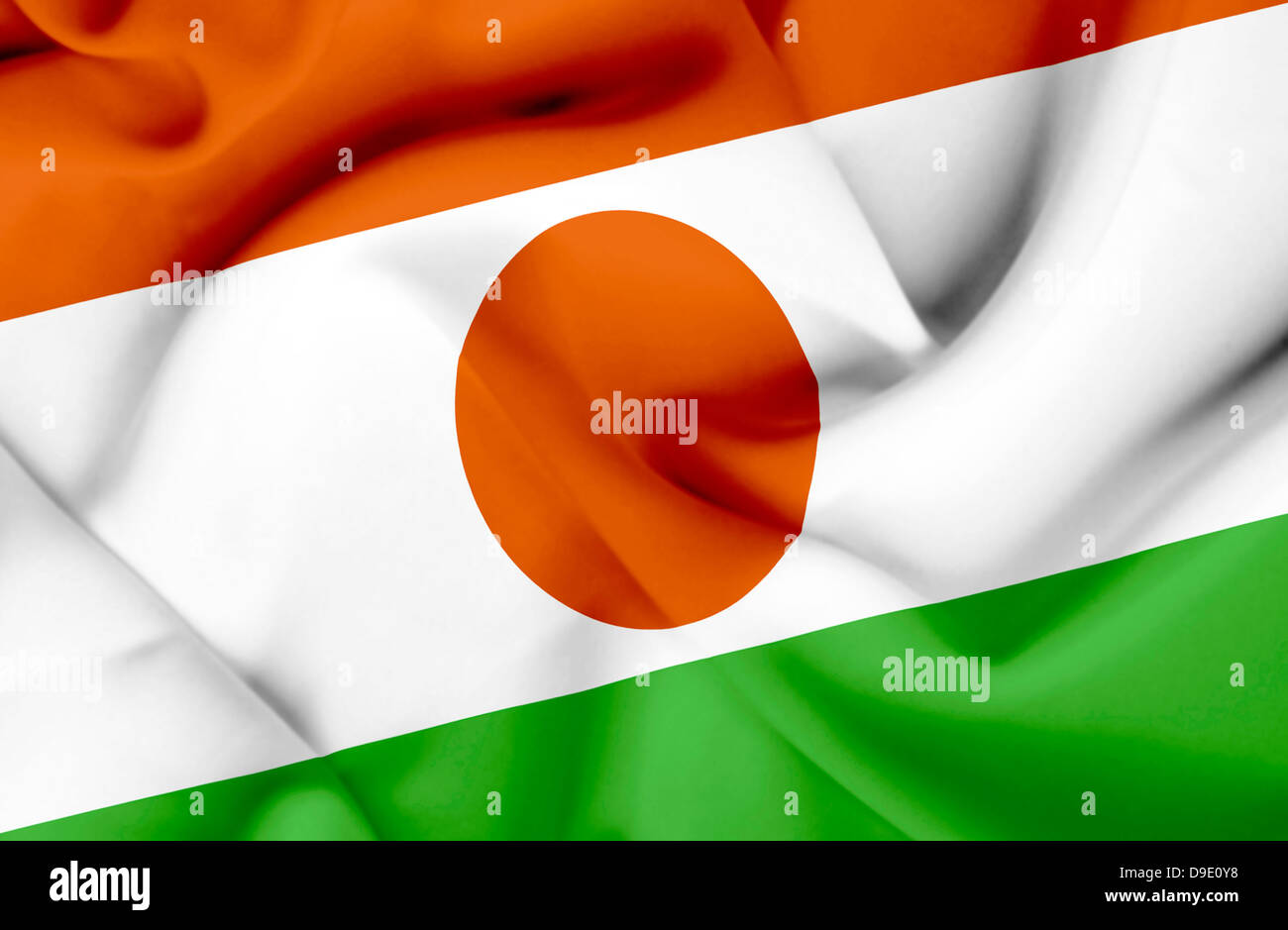 Niger waving flag Stock Photo - Alamy