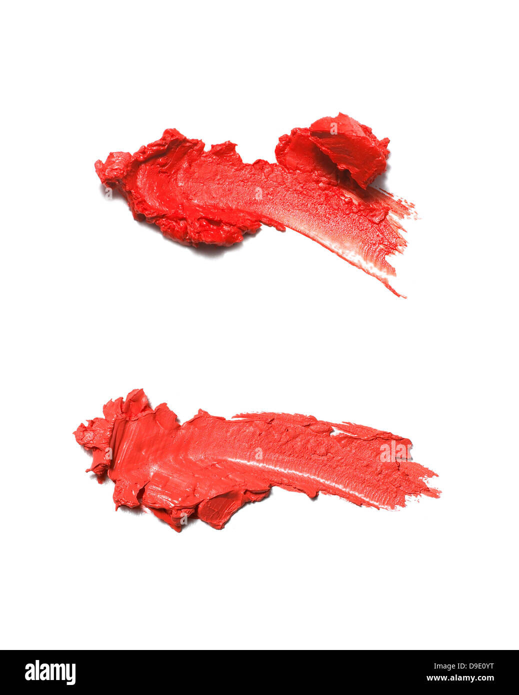 lipstick crush smudge cut out onto a white background Stock Photo - Alamy