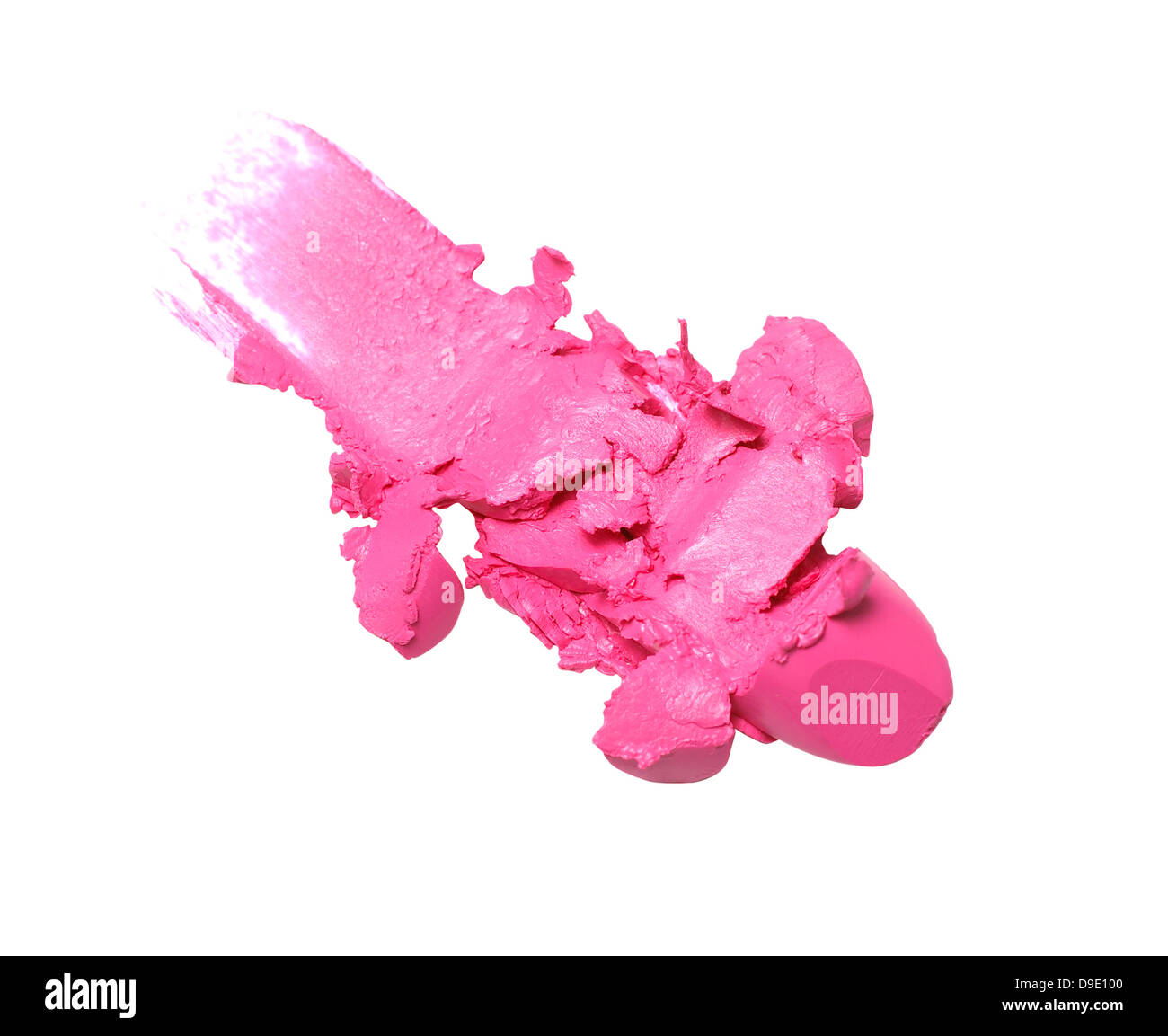 lipstick crush smudge cut out onto a white background Stock Photo - Alamy