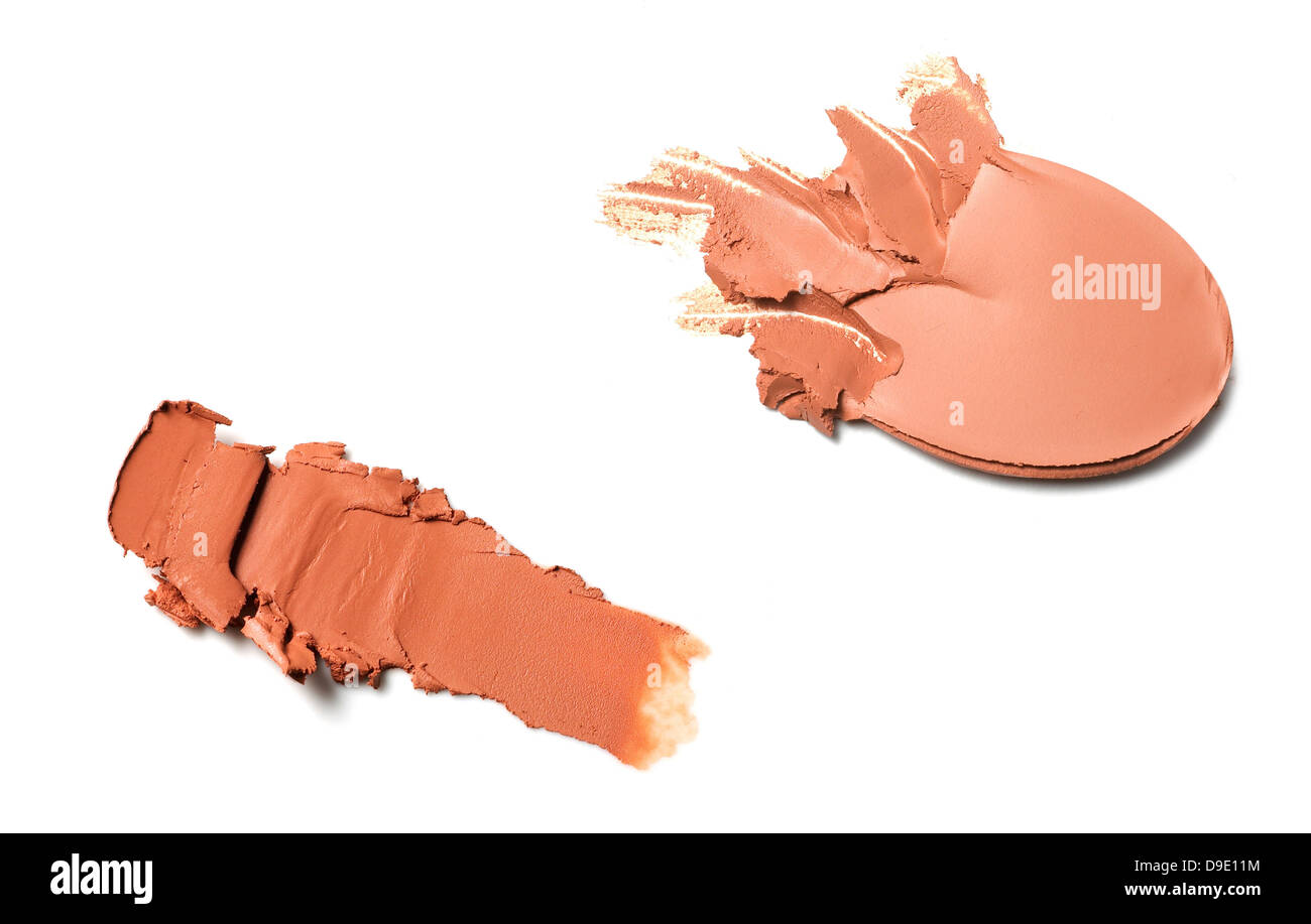lipstick crush smudge cut out onto a white background Stock Photo - Alamy