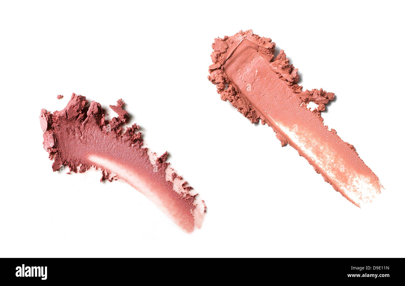 lipstick crush smudge cut out onto a white background Stock Photo - Alamy