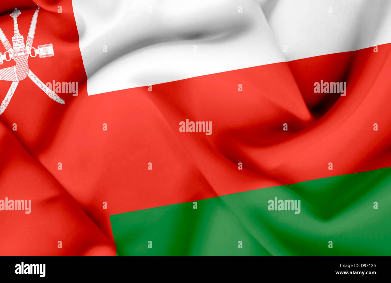 Oman silk flag hi-res stock photography and images - Alamy