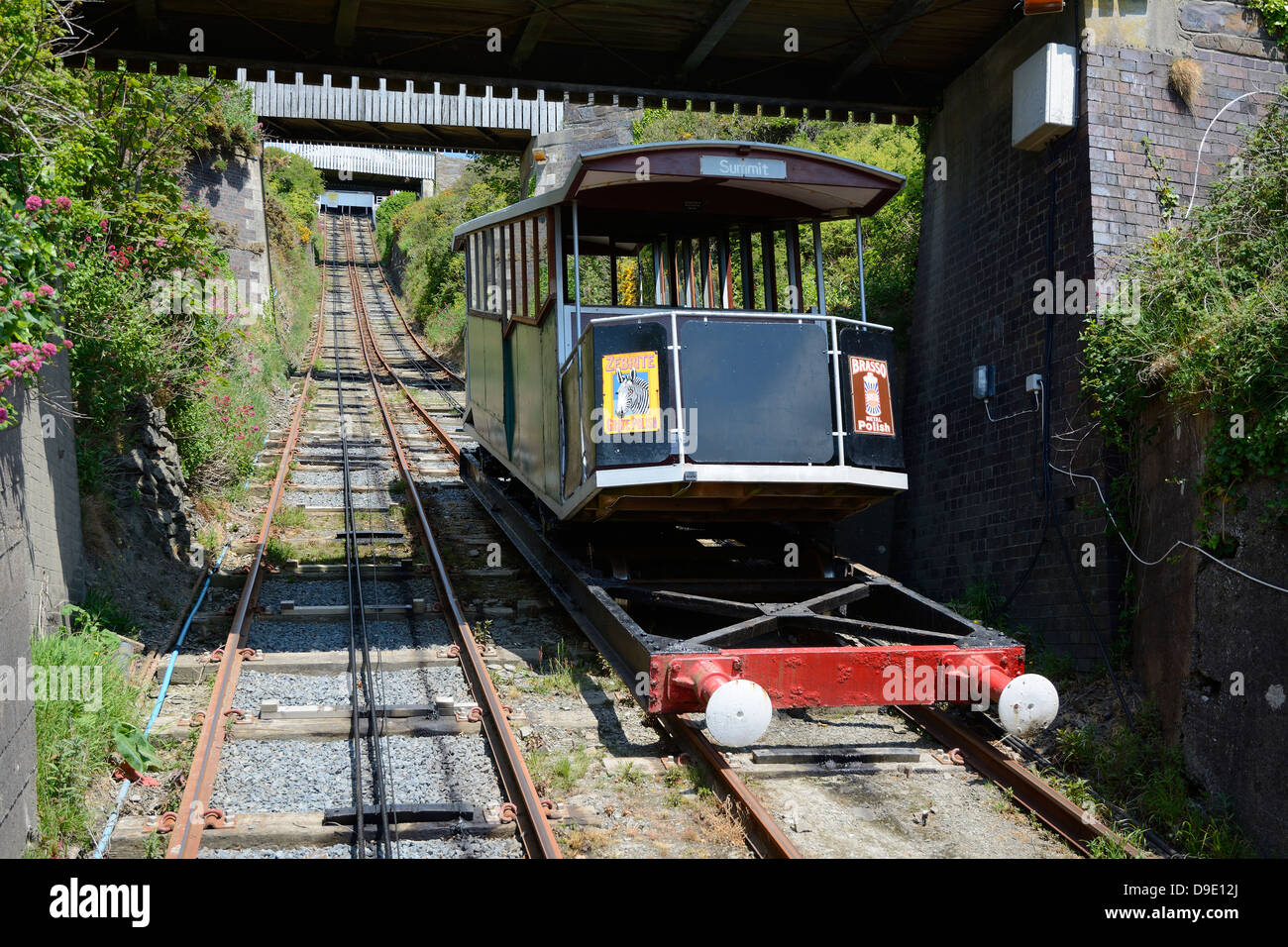 FUNICULAR RAILWAY AT ABERYSTWYTH. DYFED. WALES. UK Stock Photo - Alamy