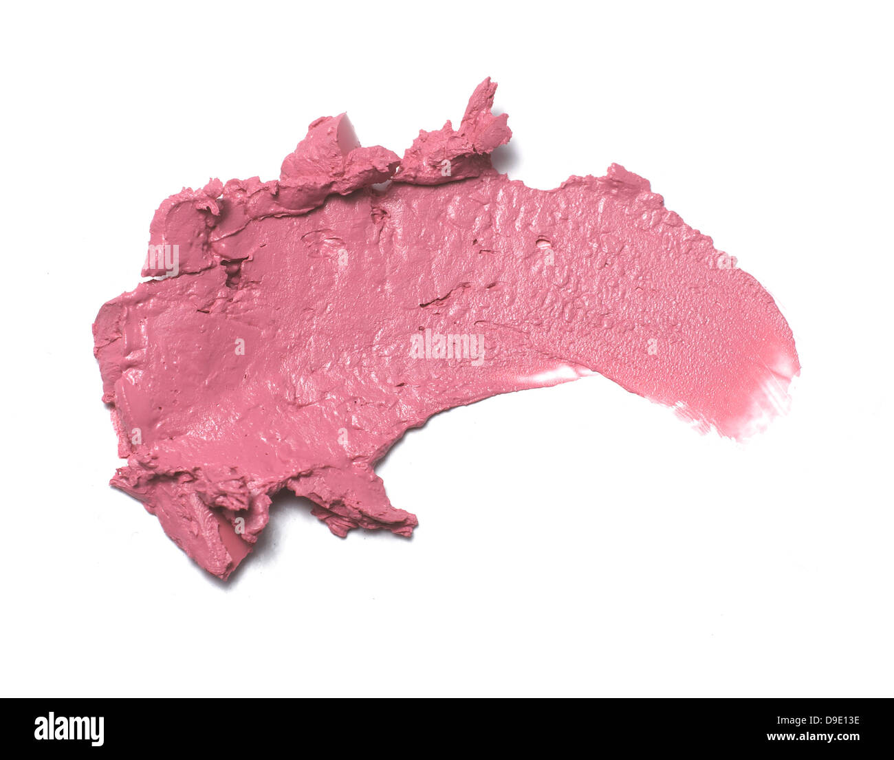 lipstick crush smudge cut out onto a white background Stock Photo - Alamy