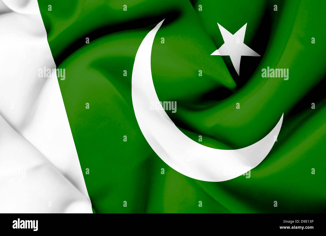 Pakistan waving flag Stock Photo - Alamy