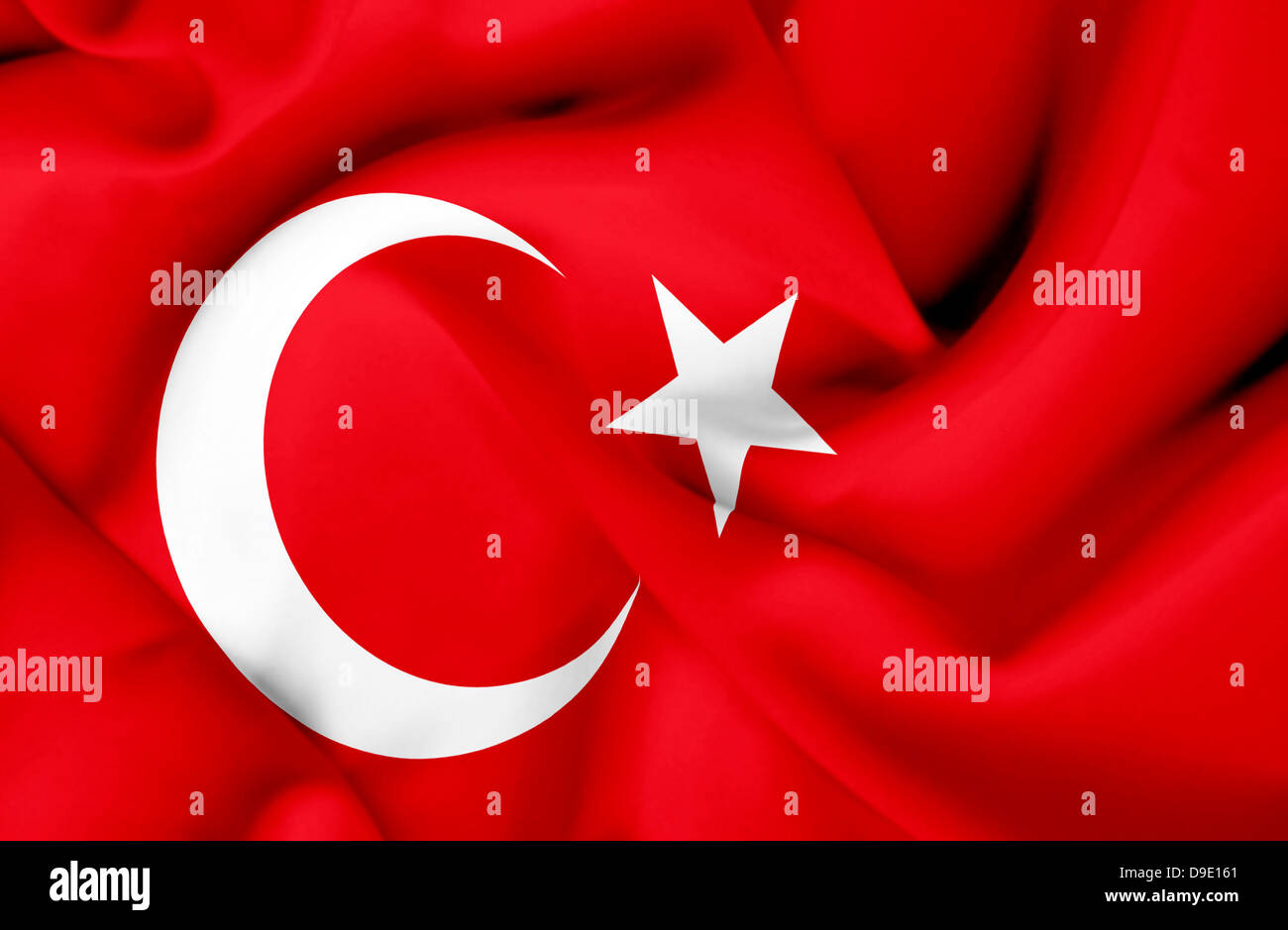 Turkey waving flag Stock Photo - Alamy