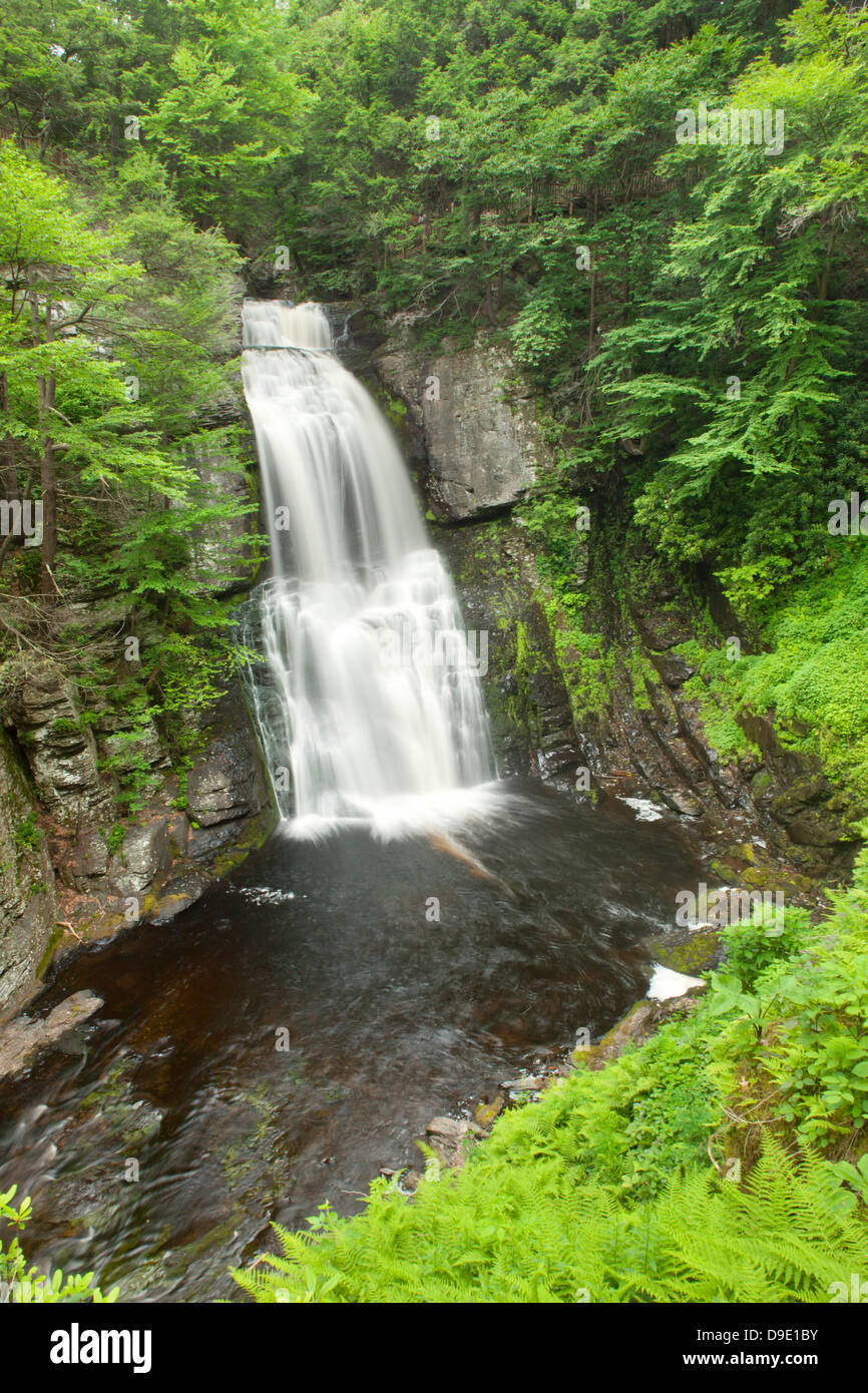MAIN WATERFALLS BUSHKILL FALLS THEME PARK BUSHKILL CREEK PIKE COUNTY ...