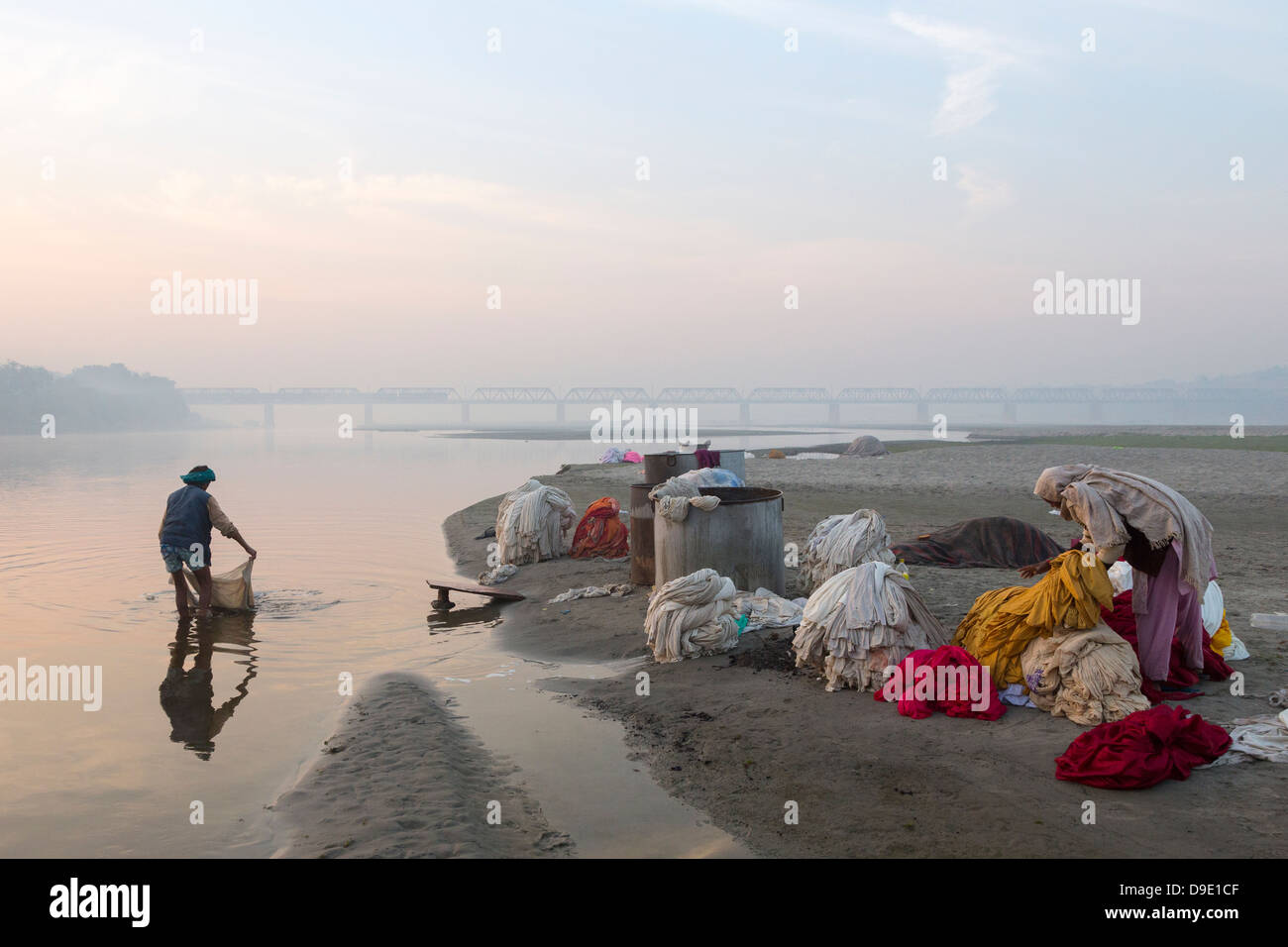 Laundry dhobi wallahs laundry men hi-res stock photography and images ...