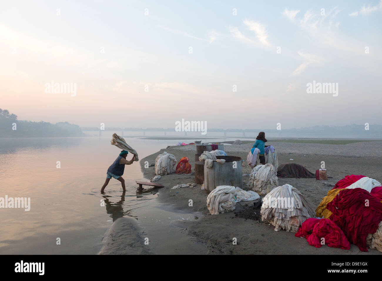 Laundry dhobi wallahs laundry men hi-res stock photography and images ...