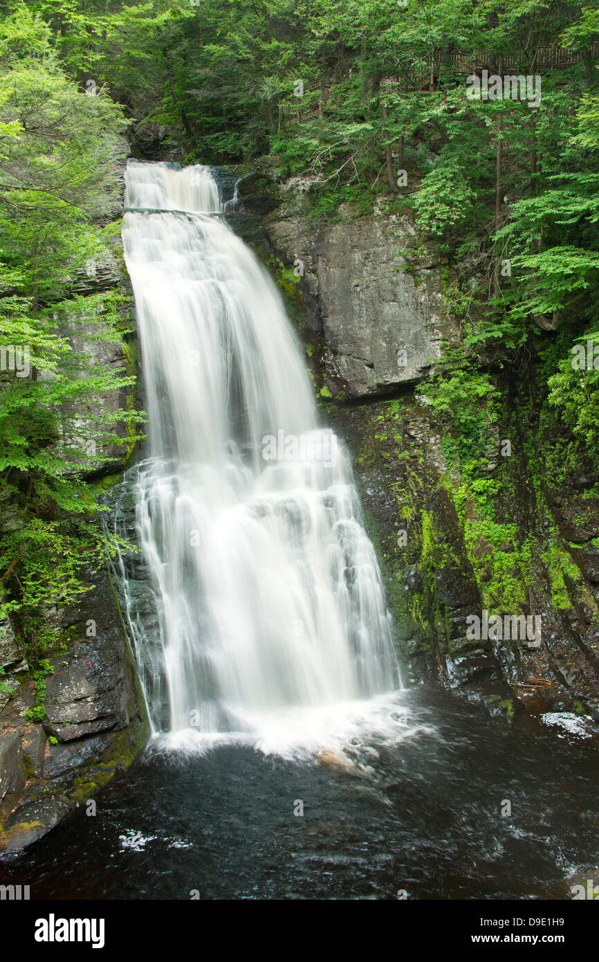 MAIN WATERFALLS BUSHKILL FALLS THEME PARK BUSHKILL CREEK PIKE COUNTY ...