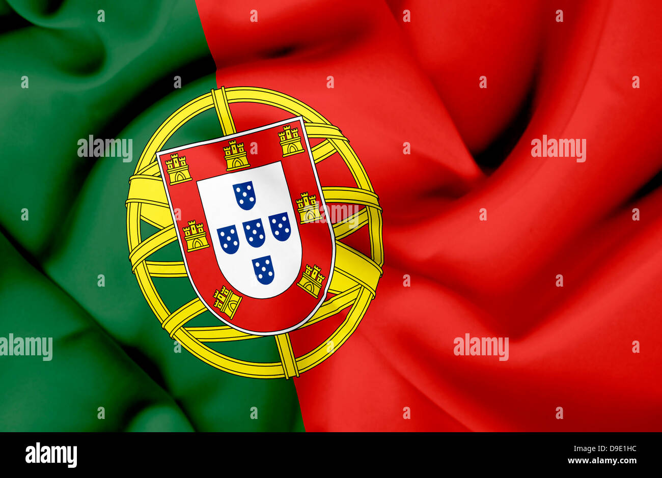 Portugal waving flag Stock Photo - Alamy