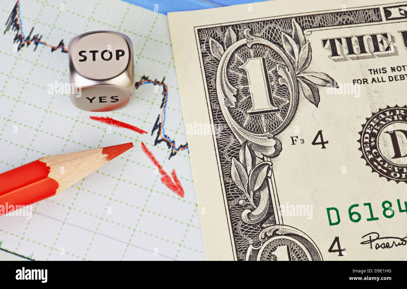 Downtrend financial market chart red hi-res stock photography and ...