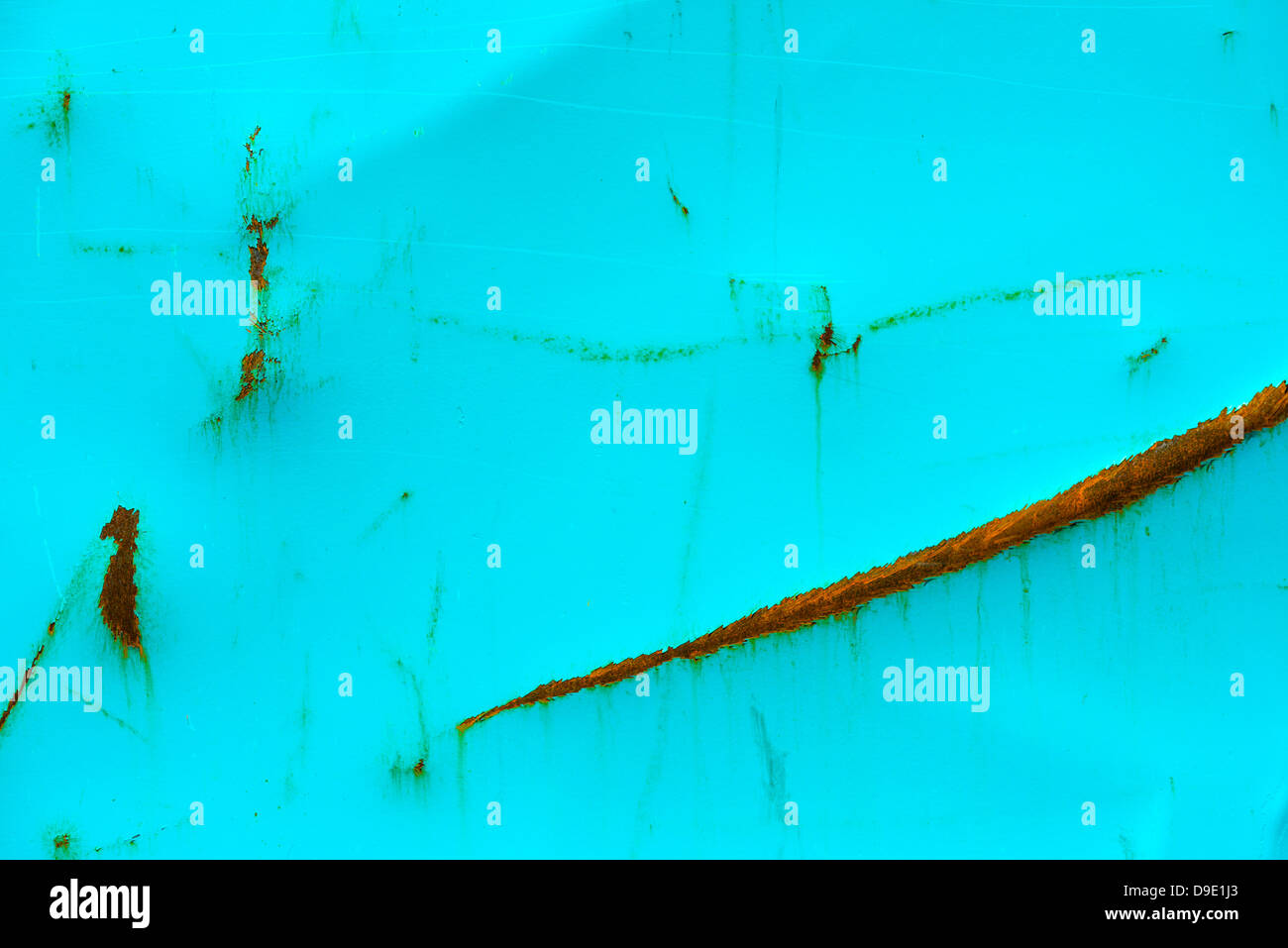 Rusty cyan metal texture Stock Photo - Alamy