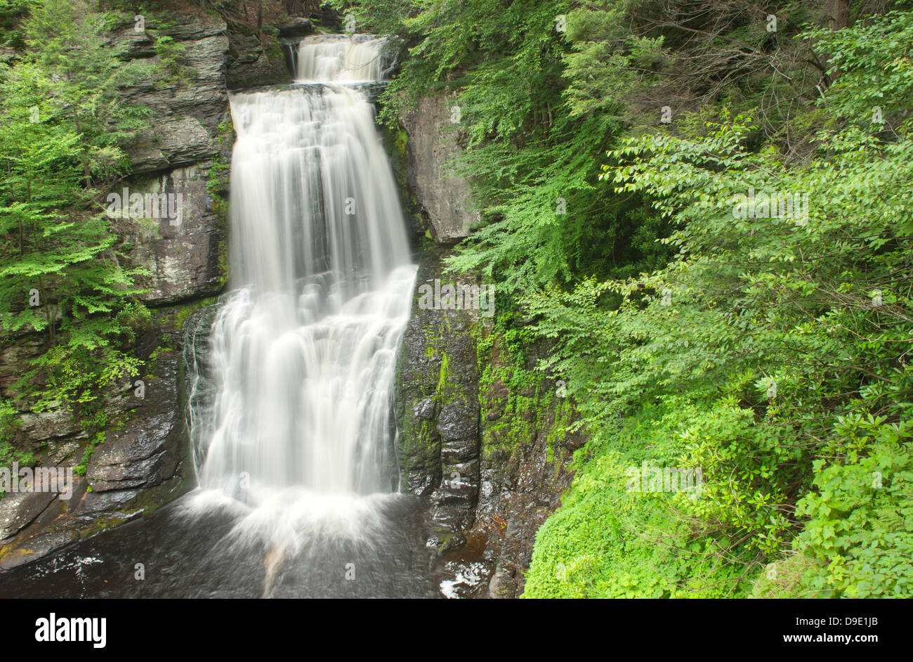 MAIN WATERFALLS BUSHKILL FALLS THEME PARK BUSHKILL CREEK PIKE COUNTY ...