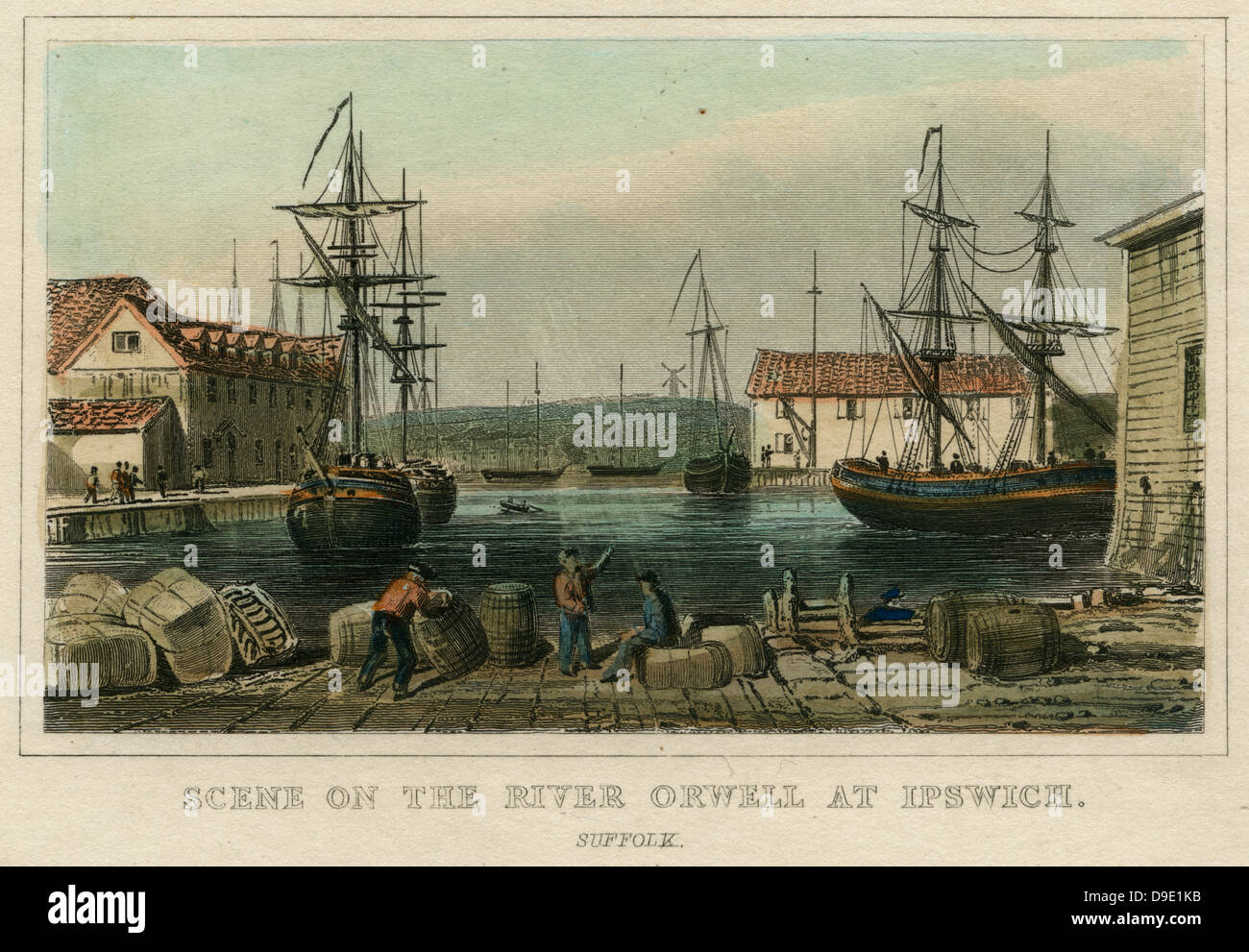 Scene on the River Orwell at Ipswich, Suffolk, England Stock Photo - Alamy