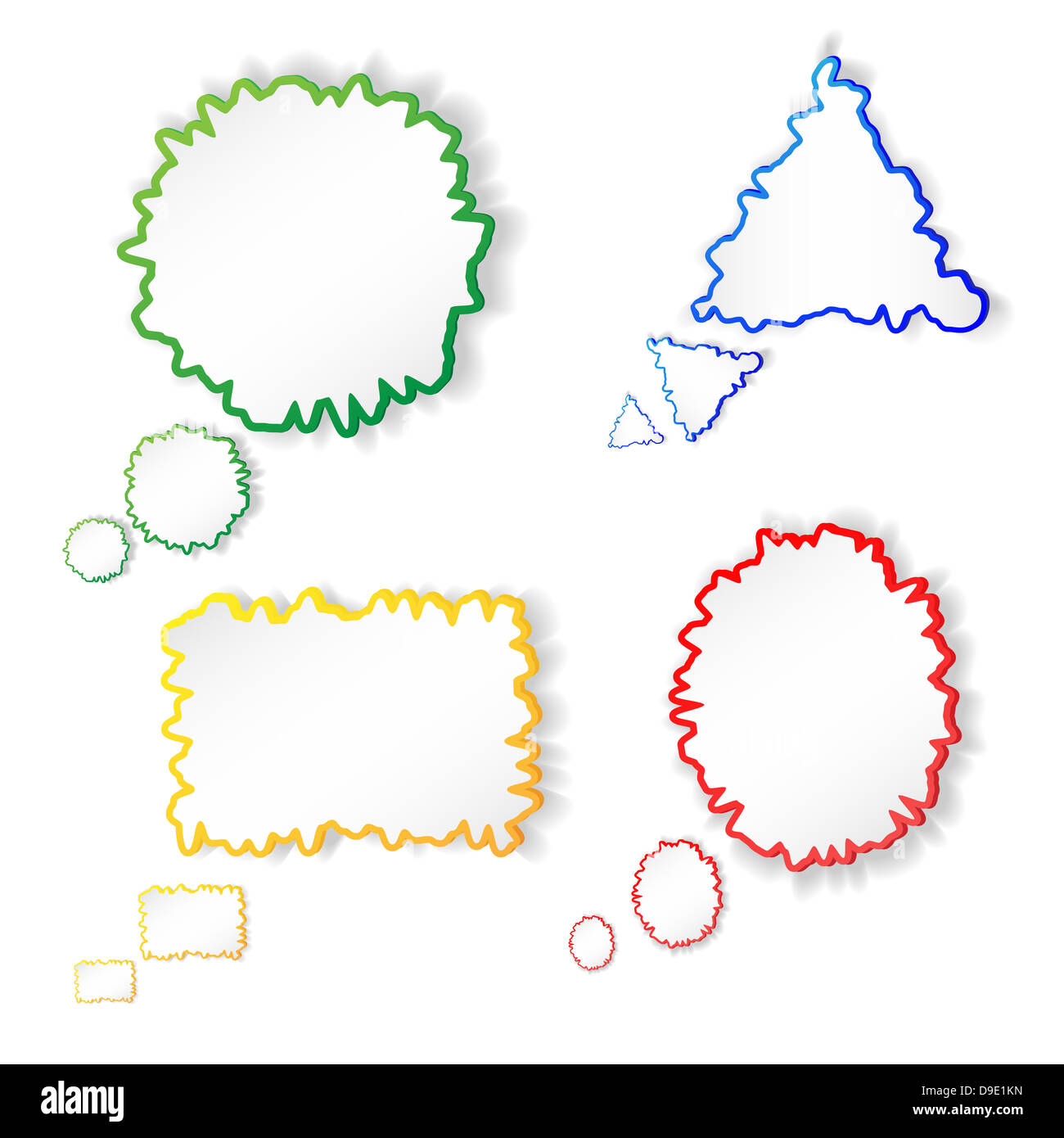 Set of colorful vector speech bubbles Stock Photo - Alamy Set of colorful vector speech bubbles Stock Photo - Alamy
