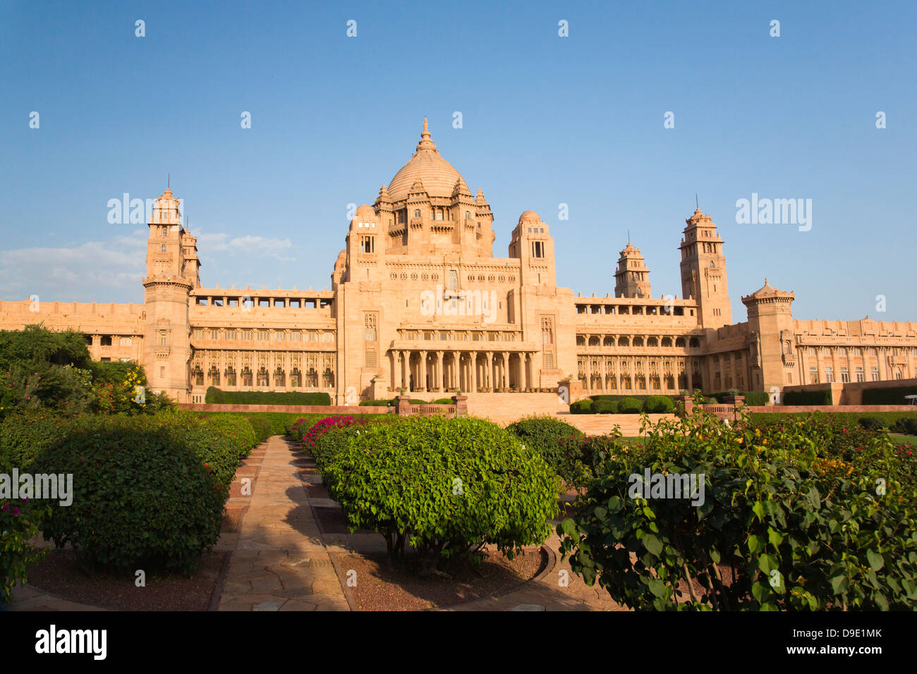 Facade of a palace, Umaid Bhawan Palace, Jodhpur, Rajasthan, India ...