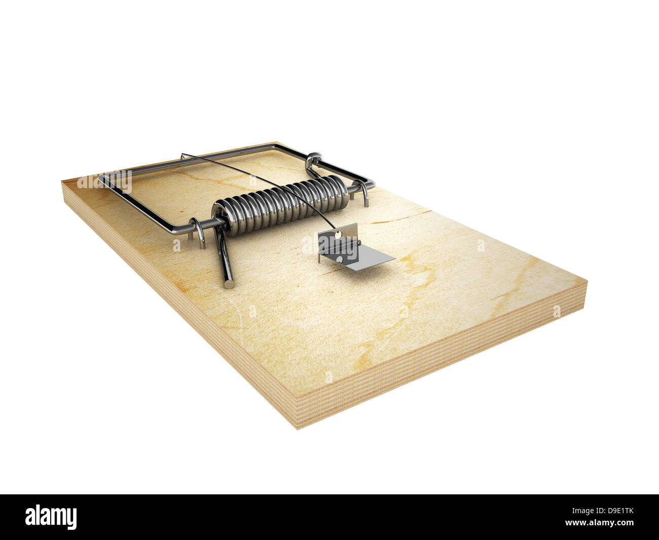 mousetrap, isolated on a white background Stock Photo - Alamy