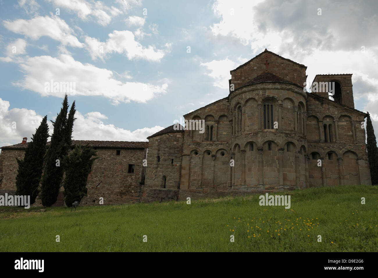 The exterior of Pieve di Romena,Tuscany,Italy Stock Photo - Alamy