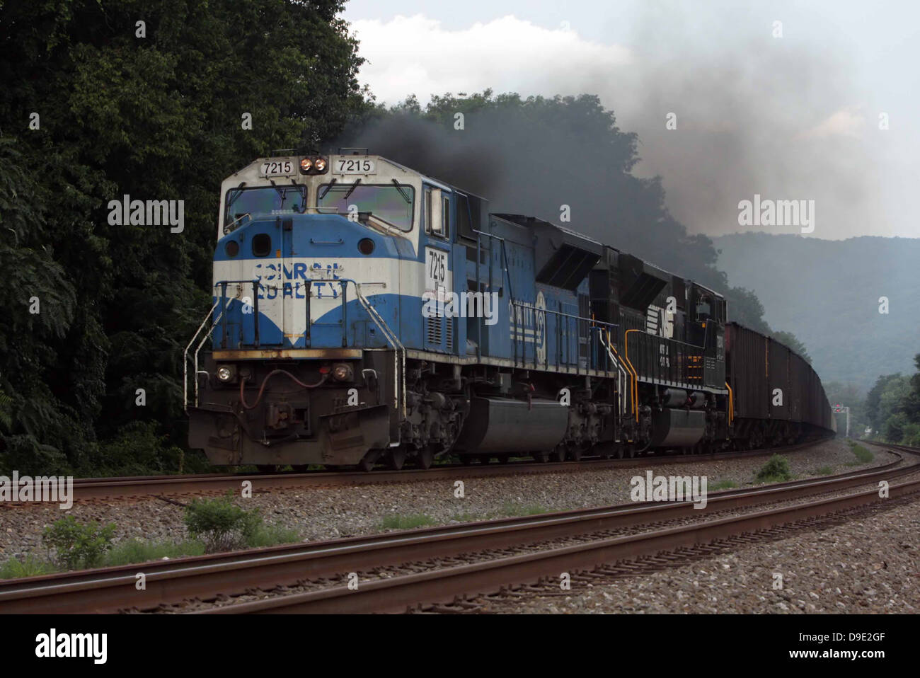Blue Steam Engine High Resolution Stock Photography and Images - Alamy