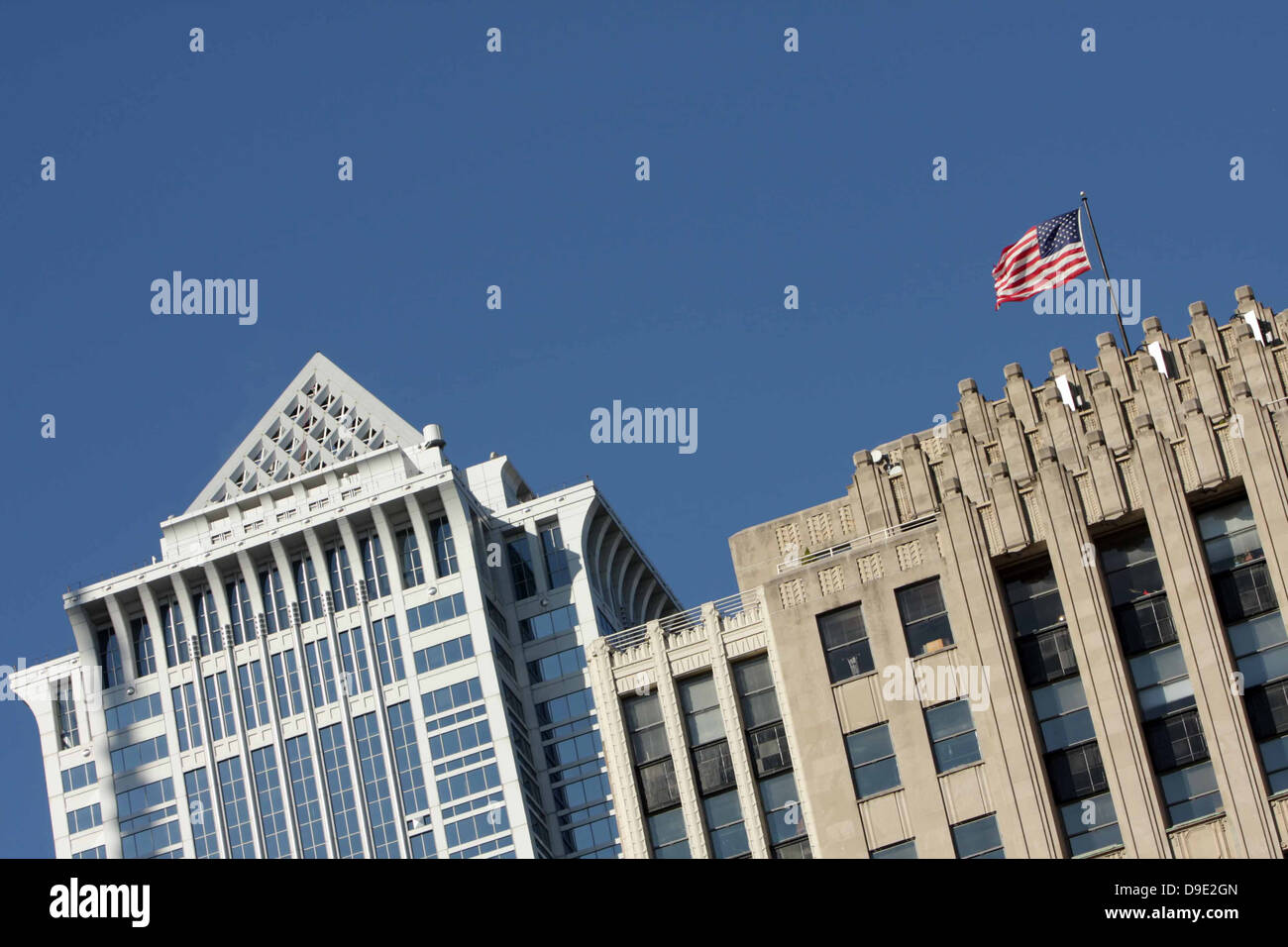 BUILDING, ROOF, FASCADE, CONCRETE, BRICK, BLUE SKY, PHILADELPHIA ...