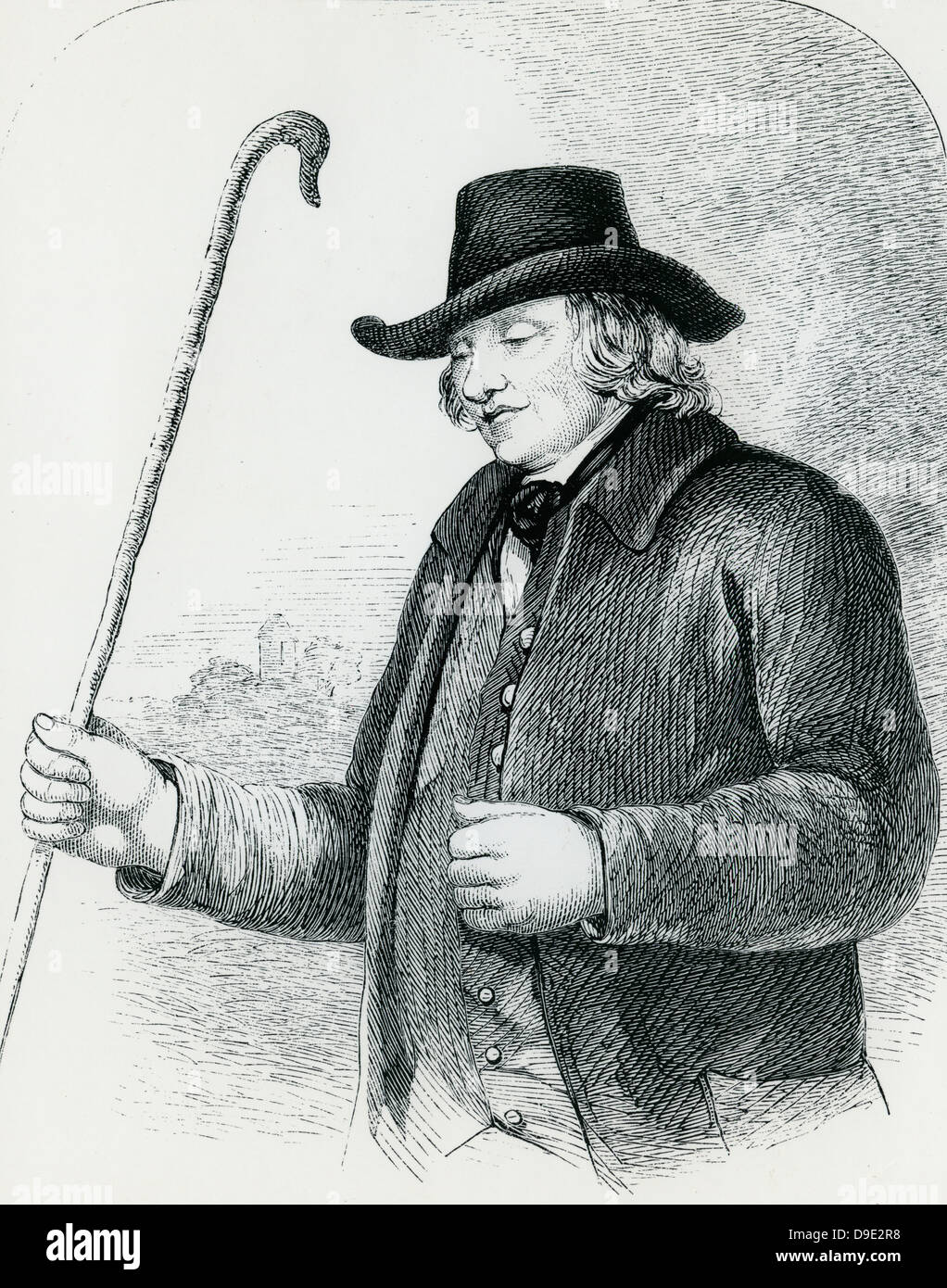 George stephenson 1781 1848 and his wife with their son robert hi-res ...