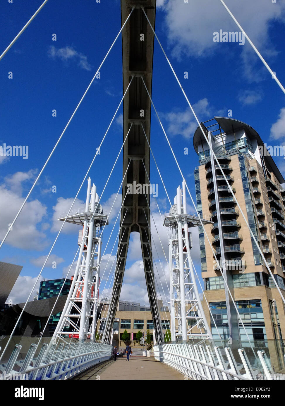 Media city salford bridge hi-res stock photography and images - Alamy
